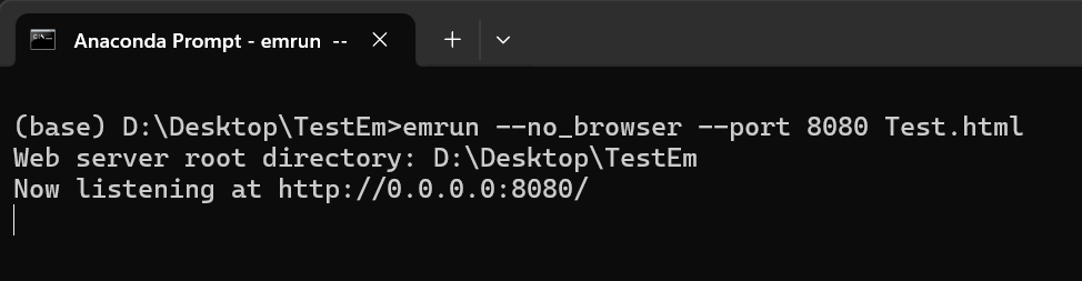 在Windows安装并测试Emscripten全流程 | WhythZ